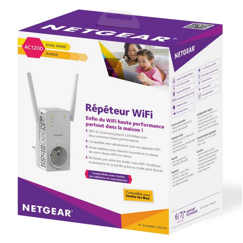 Repeteur - Wi-Fi/RJ45 - AC 1200 - Dual Band