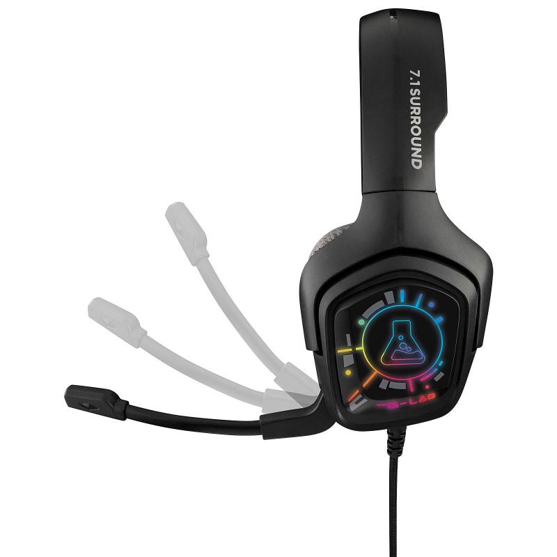G-LAB - Casque Micro Gaming Cobalt 7.1 EX RGB - Noir