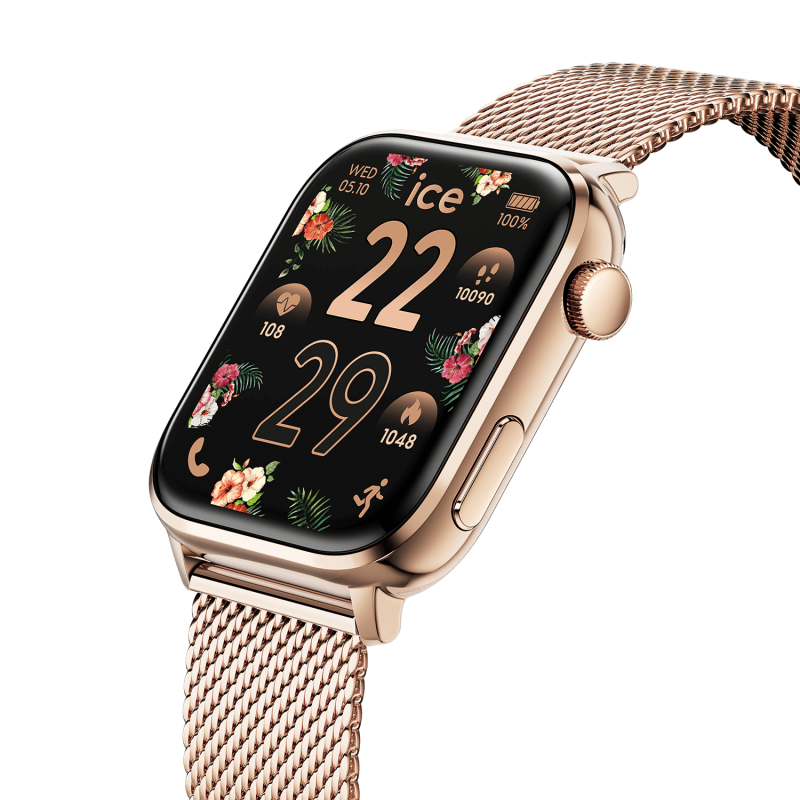 Ice Watch - Montre Connectée Ice Smart 3.0 - Or Rose Milanese